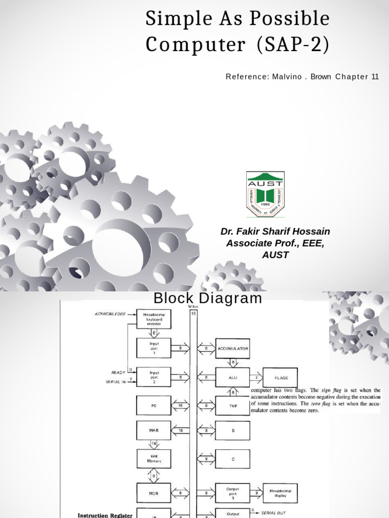 3.SAP-2 Computer Architecture | PDF | Assembly Language | Bit