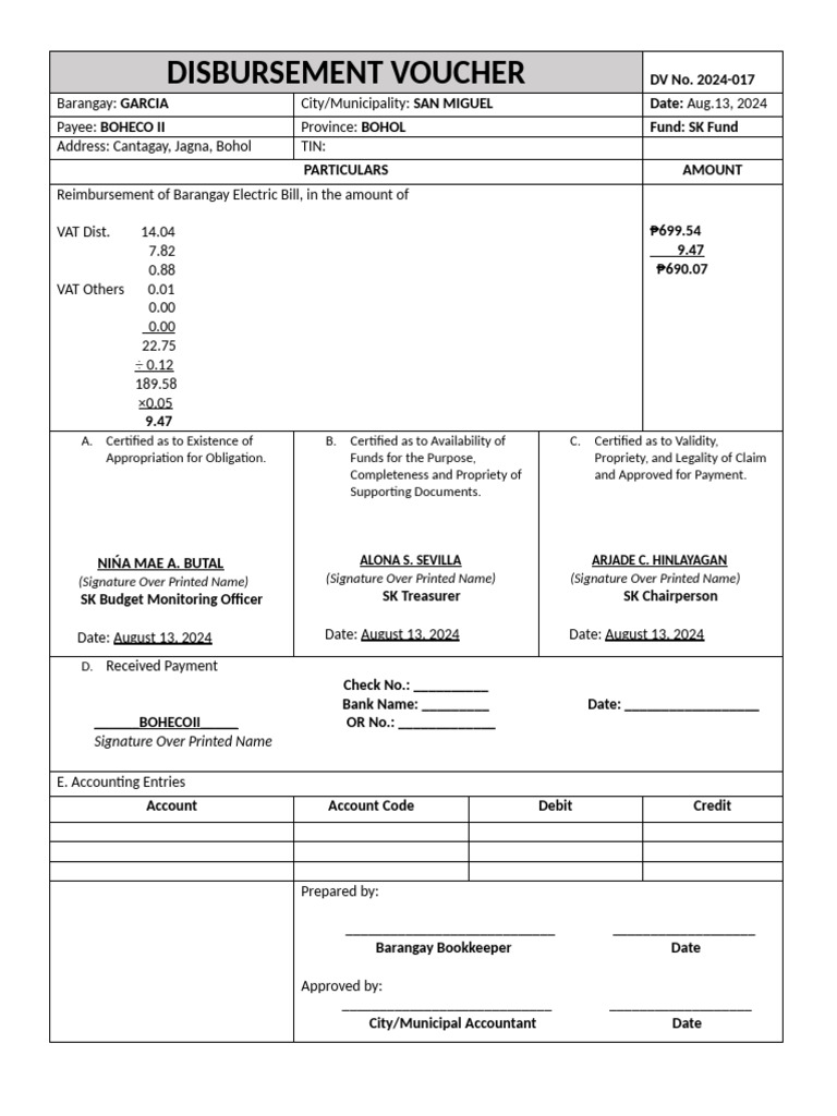 DV2024-017 | PDF | Payments | Money