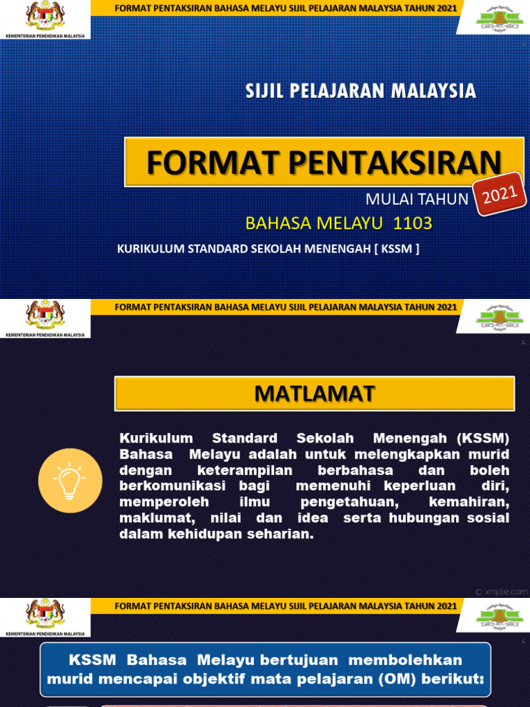Pengenalan Format BM SPM | PDF