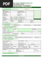 SACCO Loan Application Form | PDF | Loans | Banking