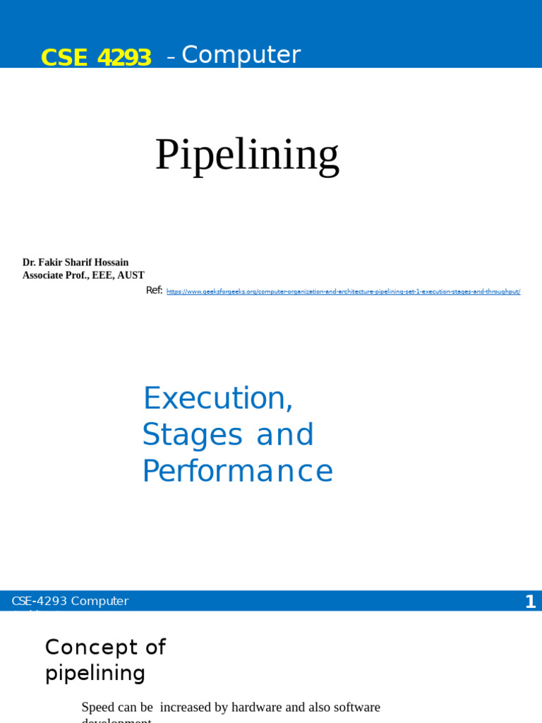 Pipelining in Computer Architecture | PDF | Office Equipment | Computer Science