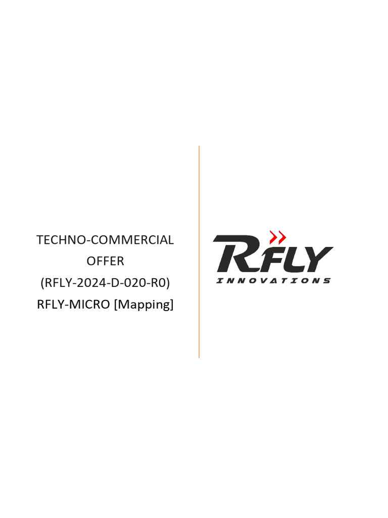 01 Techno Commercial Offer - RFLY-2024-D-020-R0 DT 01 06 2024 | PDF | Unmanned Aerial Vehicle ...