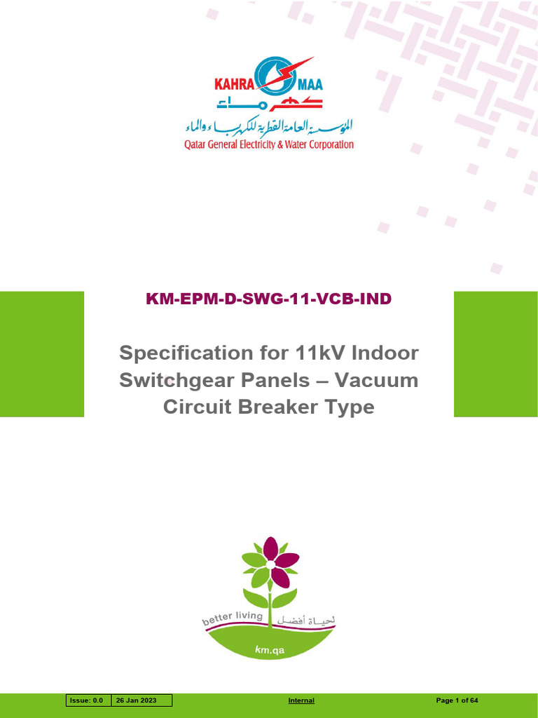 KM-EPM-D-SWG-11-VCB-IND-Issue-0.0 - 26.01.2023 | PDF | Electrical ...