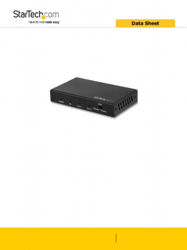 03 - Splitter Hdmi | PDF | Hdmi | Vídeo