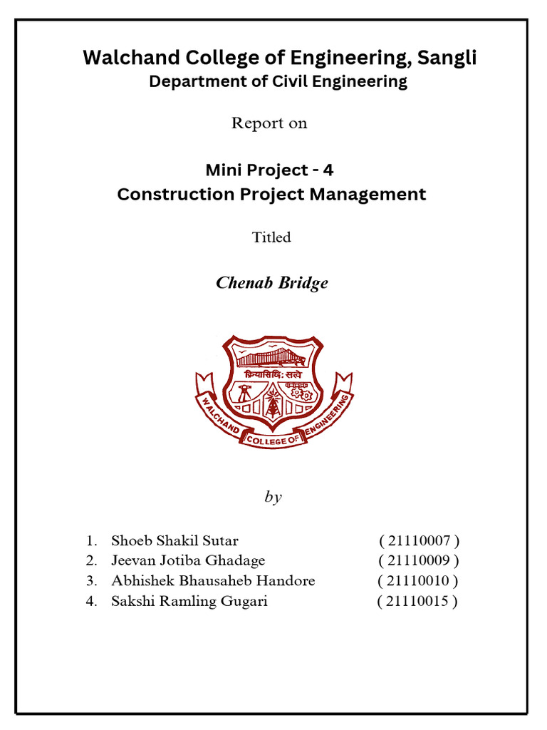 Construction Project Management Mini Project | PDF | Quality Assurance ...