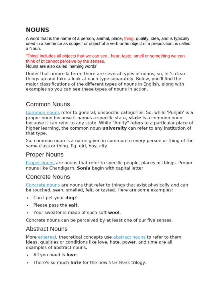 Noun | PDF | Noun | Plural