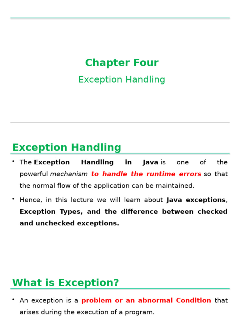 MZ Chapter - 4 and 5 - Exception Handling and Packages Oop | PDF ... MZ Chapter - 4 and 5 - Exception Handling and Packages Oop | PDF ...