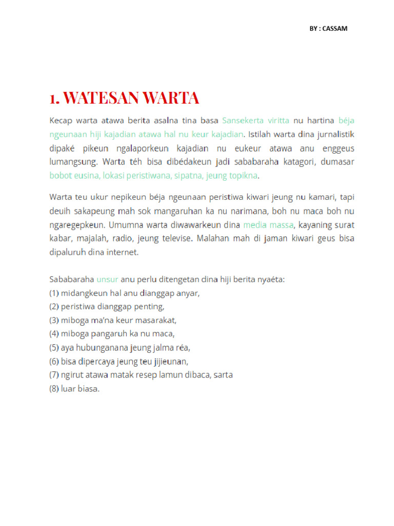 Bab 5 Warta | PDF