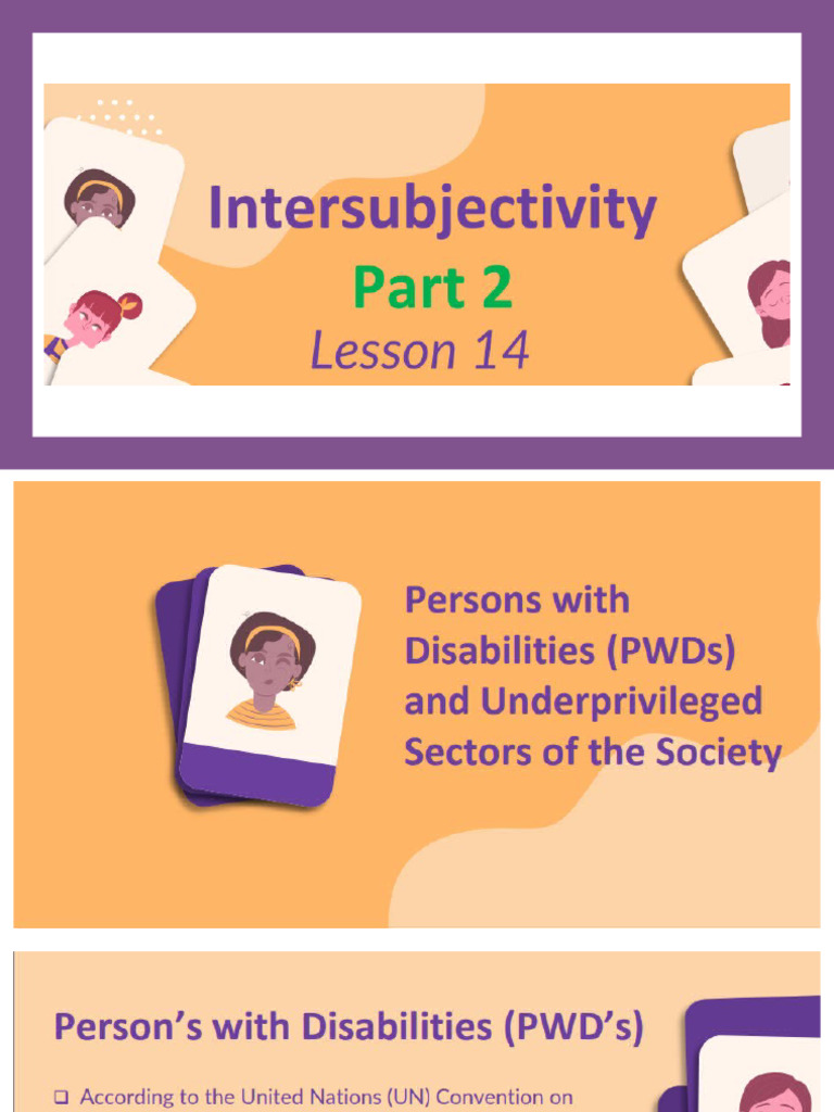 Lesson 14 Intersubjectivity Part 2 | PDF