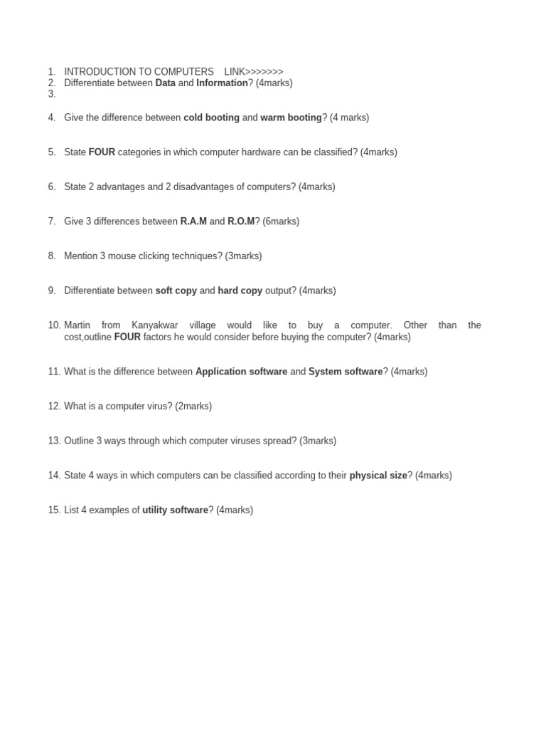 Introduction To Computers | PDF