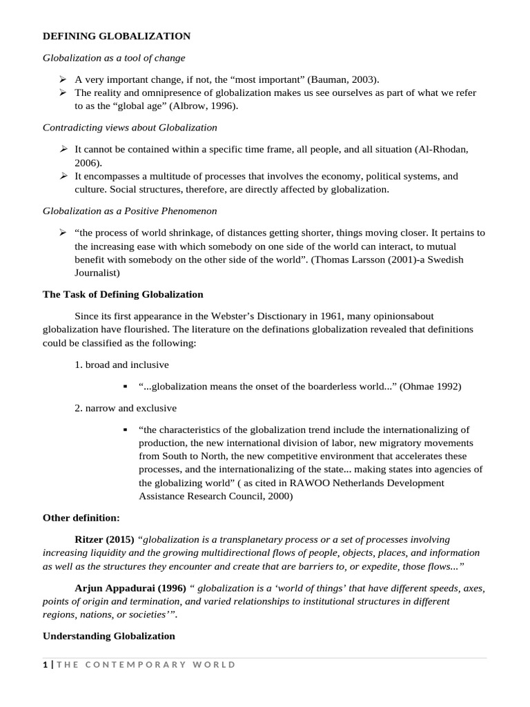 GLOBALIZATION | PDF | Human Migration | Immigration