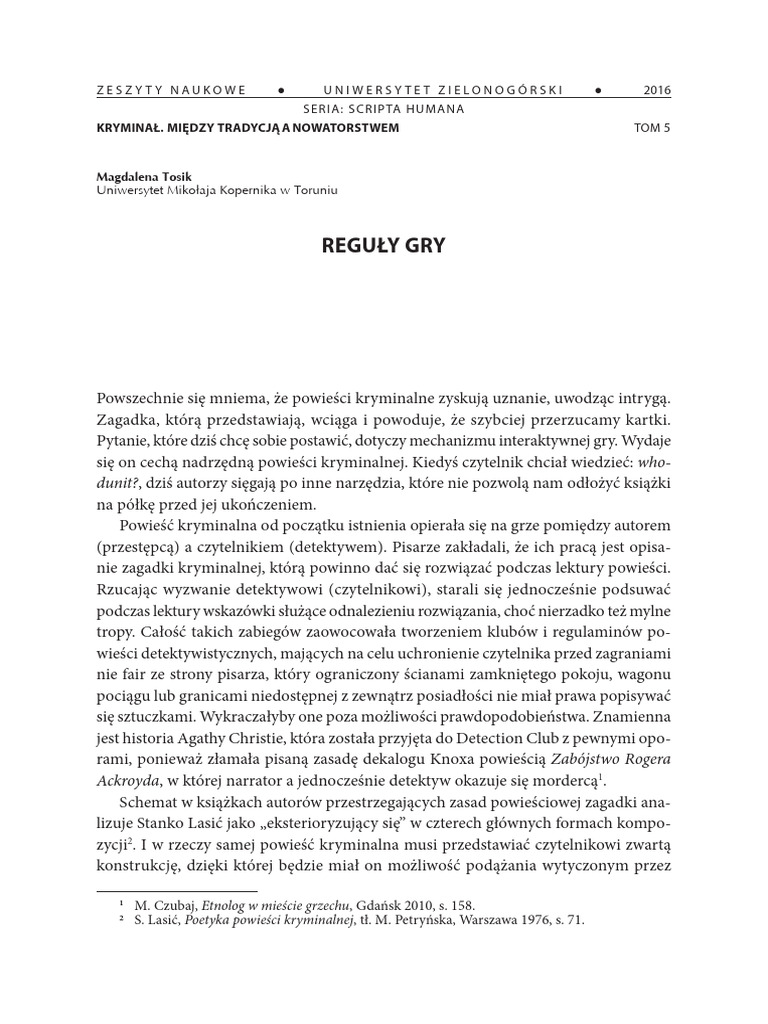 Tosik Reguly | PDF