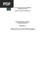 Double Shear Test | PDF | Shear Stress | Stress (Mechanics)