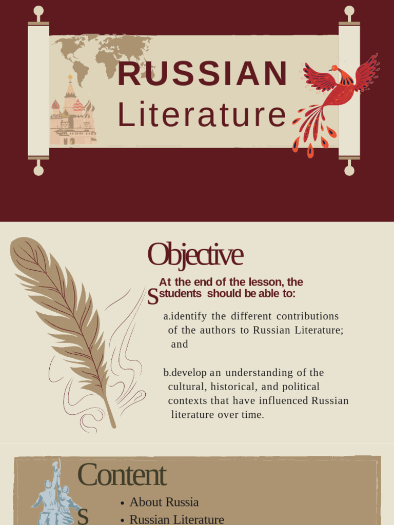 Overview of Russian Literature History | PDF | Russia | World Politics