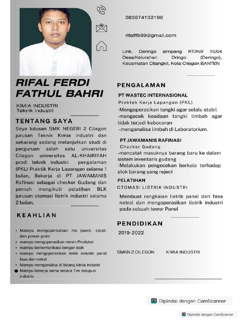 CV - Rifal Ferdi Fathul Bahri | PDF