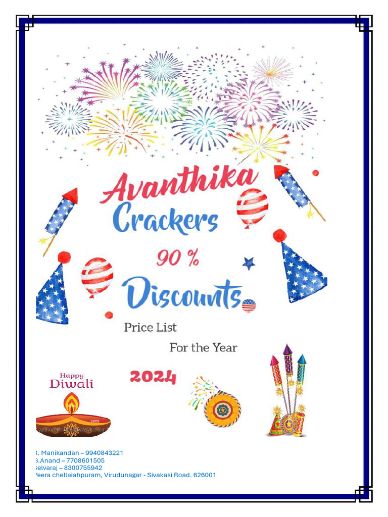 Avanthika Crackers | PDF