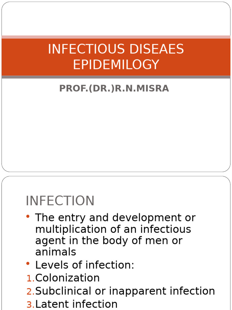 Infectious Disease Epidemiology Overview | PDF | Infection | Causes Of ...
