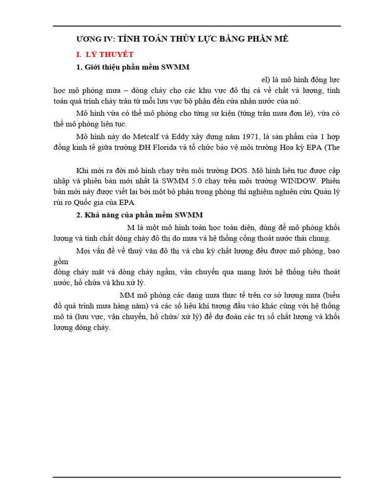 Huong Dan SWMM | PDF