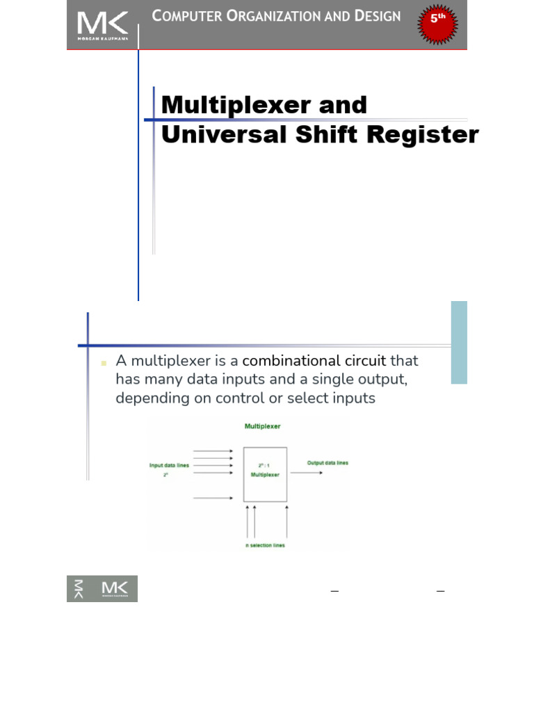 Mux and Universal Shift Register | PDF | Input/Output | Digital Technology