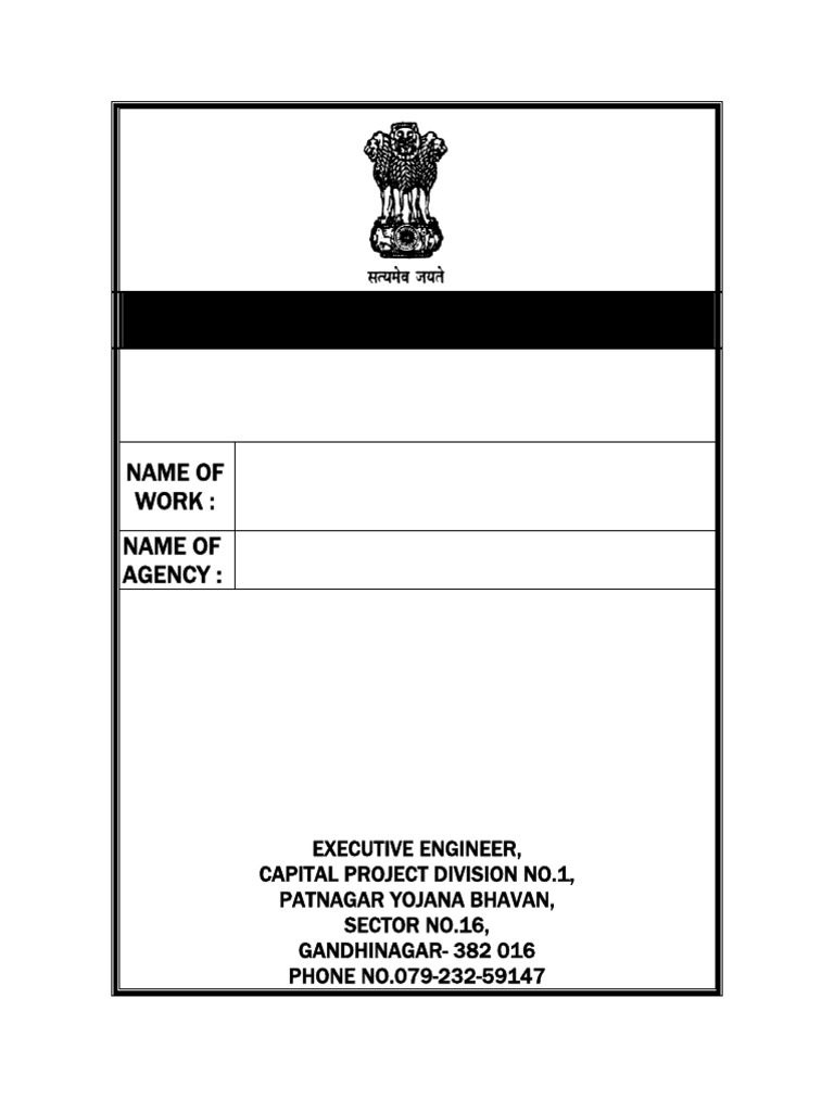 01 Details About Tender (NIT) | PDF