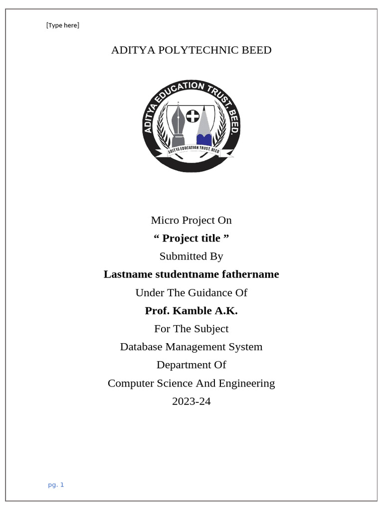 Database Management System Project | PDF | Technology & Engineering