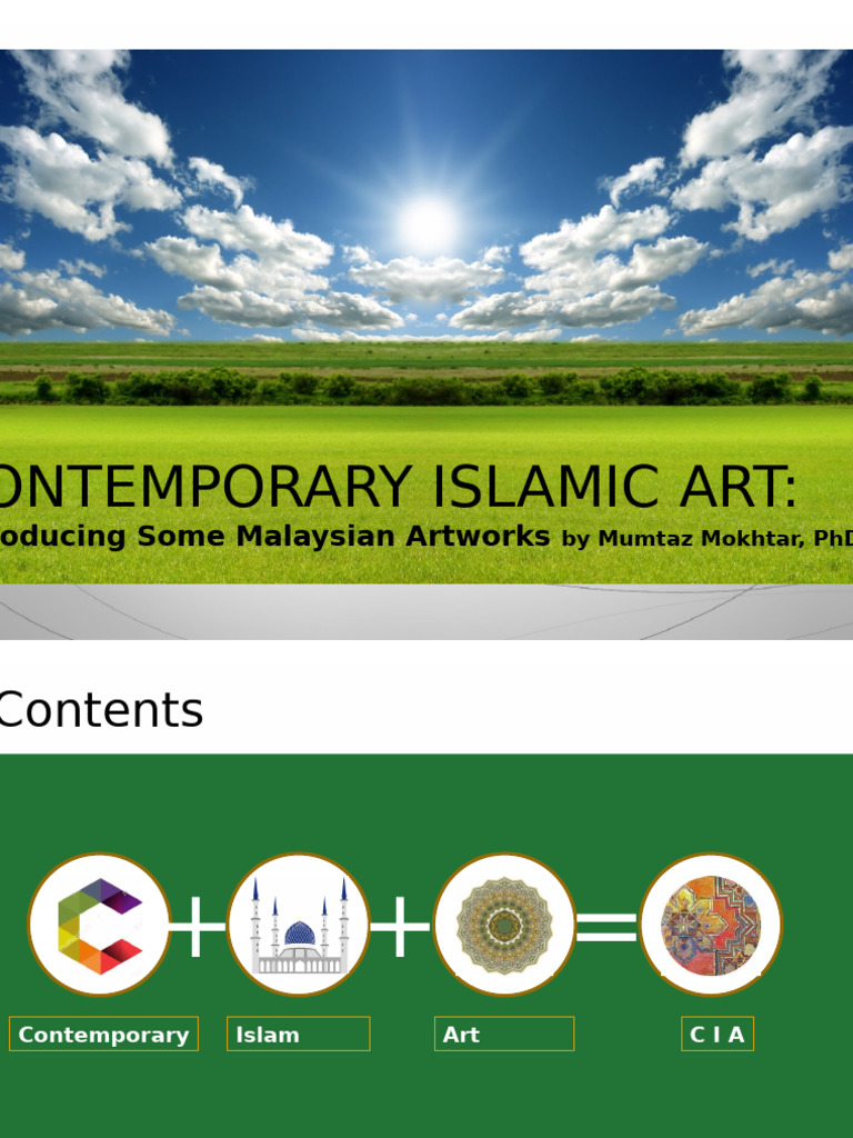 Lecture 7 Islamic Concept of Beauty - Malaysian Cont. Art | PDF ...