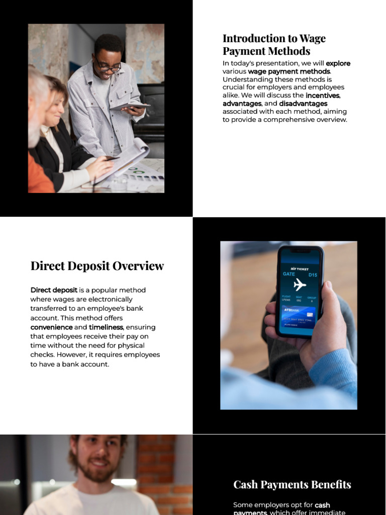 Slidesgo Exploring Wage Payment Methods Incentives Advantages and ...