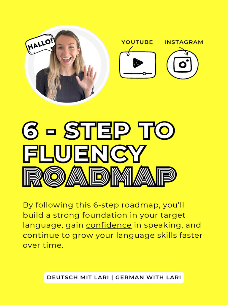 6 Step To Fluency Roadmap Eng | PDF | Applied Linguistics | Second Language Acquisition