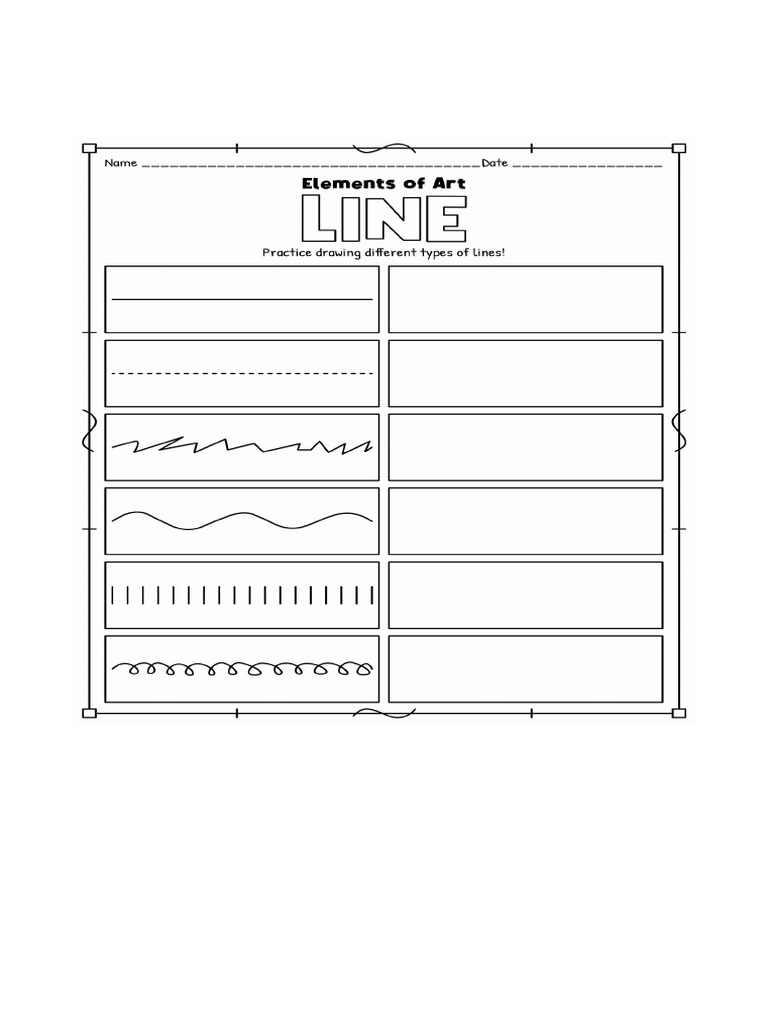 Line Art Elements Worksheet - 14866.png | PDF