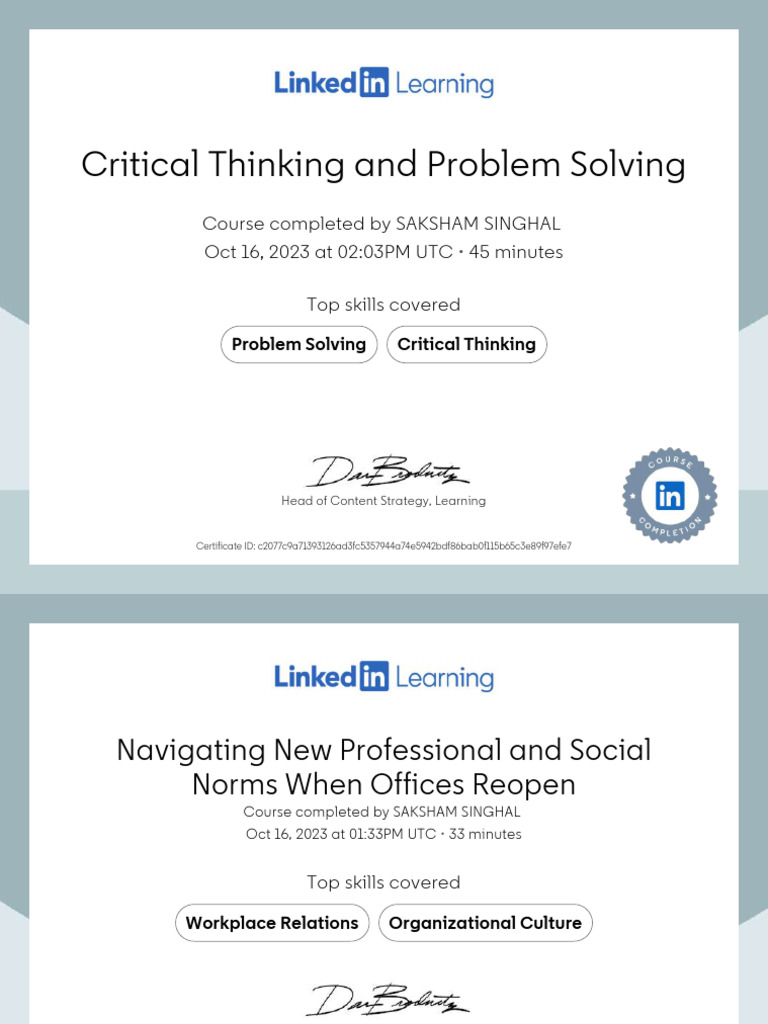 21BCS7214 - SAKSHAM SINGHAL - TEAM SKILLS - Compressed | PDF | Professional Development ...