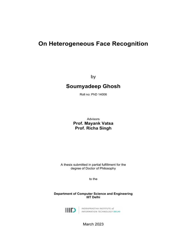 Som - Doctoral Thesis Final | PDF | Camera | Surveillance