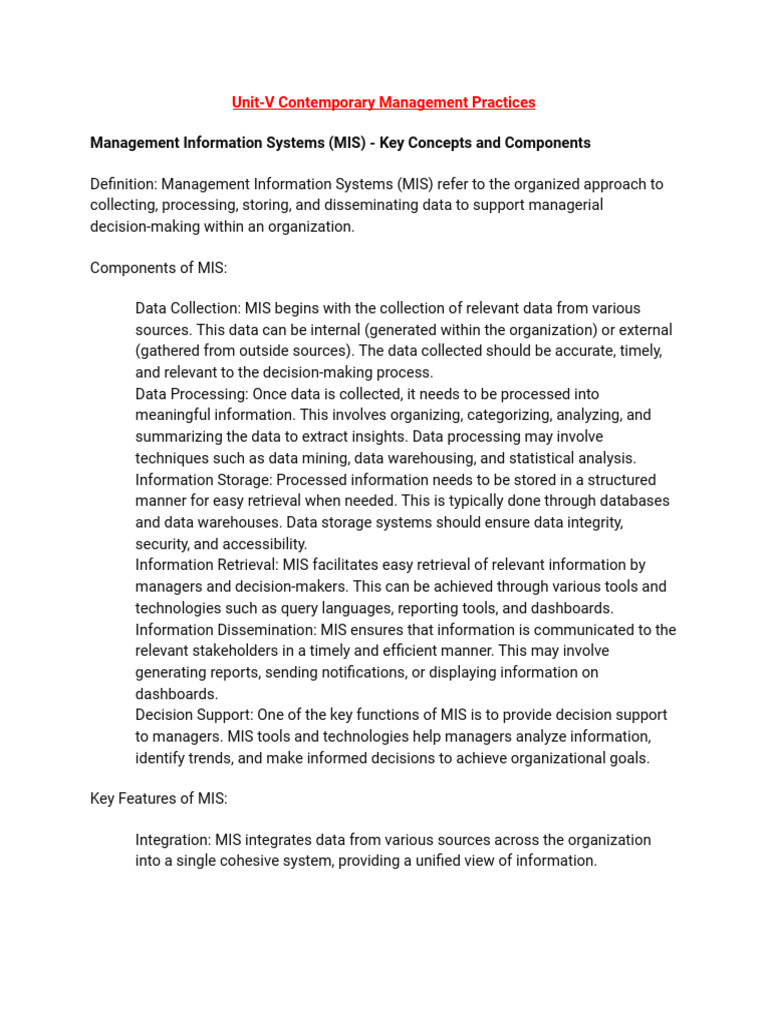 Contemporary Management Practices | PDF | Production And Manufacturing
