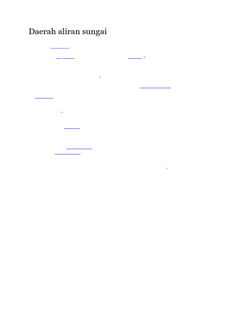 Daerah aliran sungai | PDF