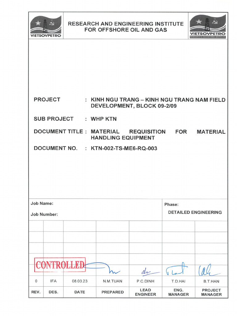 KTN-002-TS-ME6-RQ-003_0_MR for MH Equipment | PDF | Specification (Technical Standard ...
