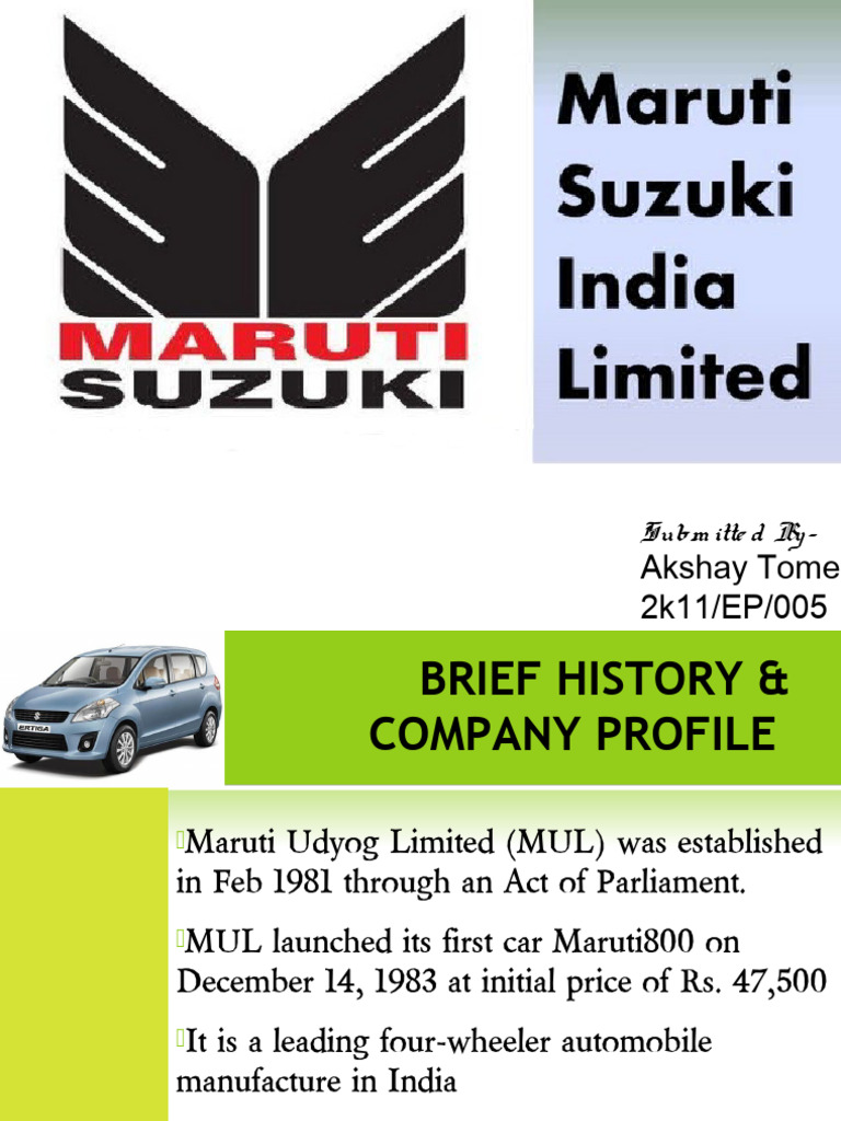 Dokumen - Tips Maruti Training Brief | PDF | Physical Sciences