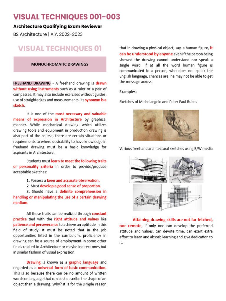 Visual Techniques 001 003 | PDF | Composition (Visual Arts) | Pencil