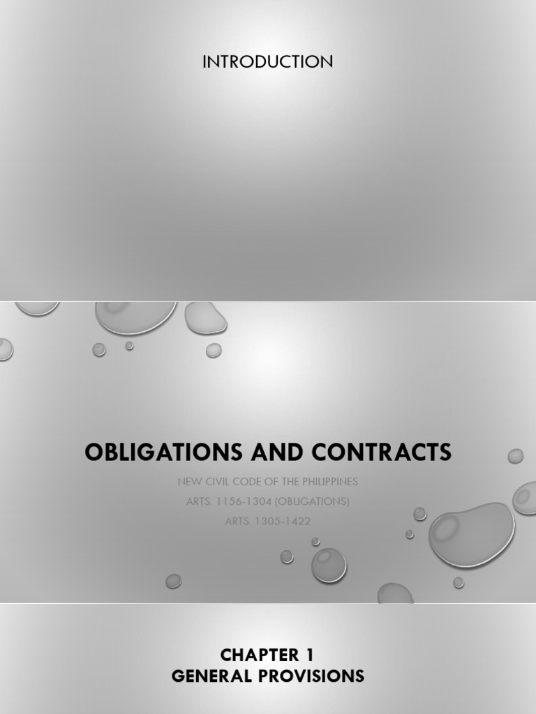 Obligations and Contracts Powerpoint | PDF | Payments | Negligence