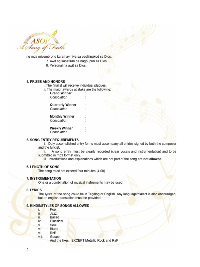 Page 2 ASOF GUIDELINES | PDF