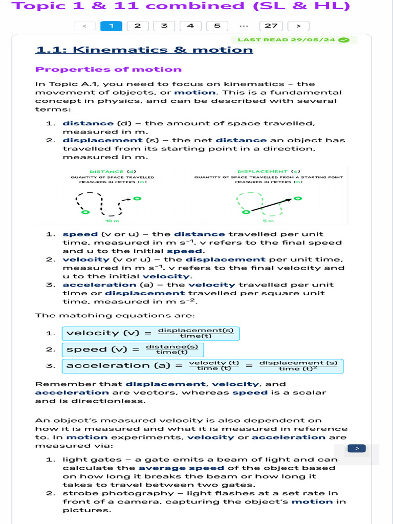 A. Space, Time & Motion | PDF | Force | Velocity