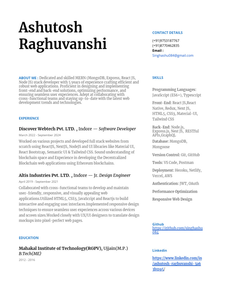 AshutoshRaghuvanshi (5y 0m) | PDF | Mobile App | Information Technology