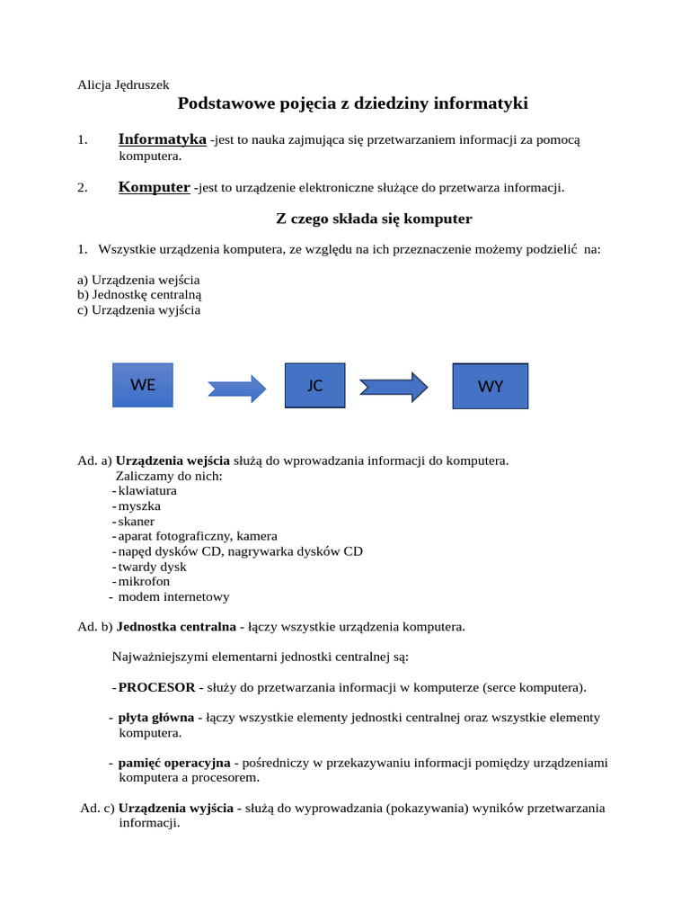 Informatyka | PDF