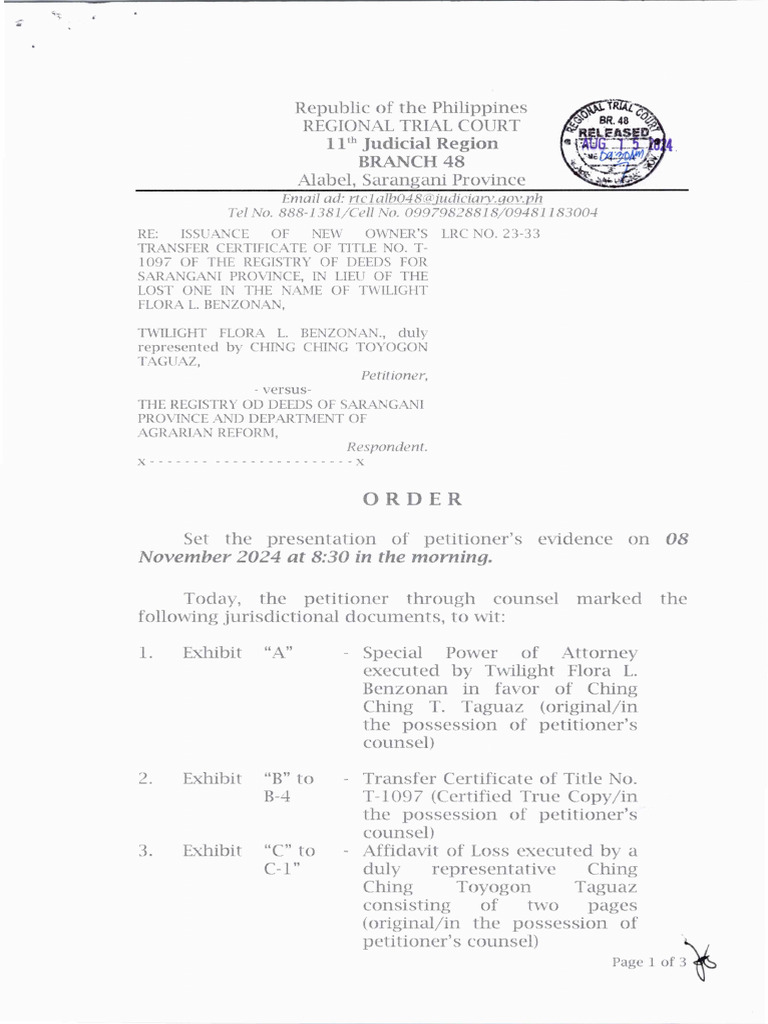 Order Pdf