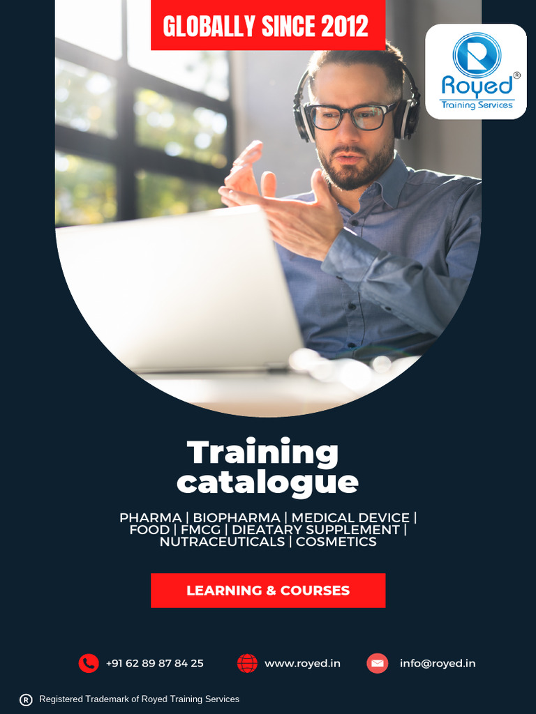 Royed Training: Global Online Courses | PDF | Pharmacovigilance | Biopharmaceutical