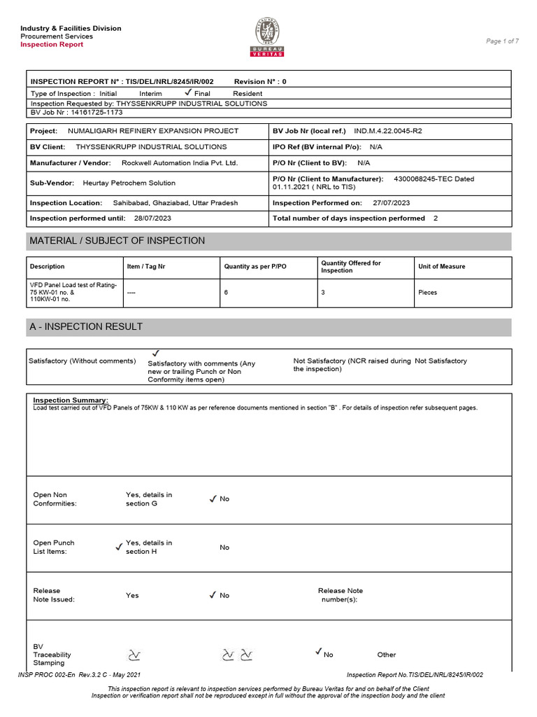 BV India Inspection 2p Ir v5 en - Thyssenkrupp Industrial Solutions ...