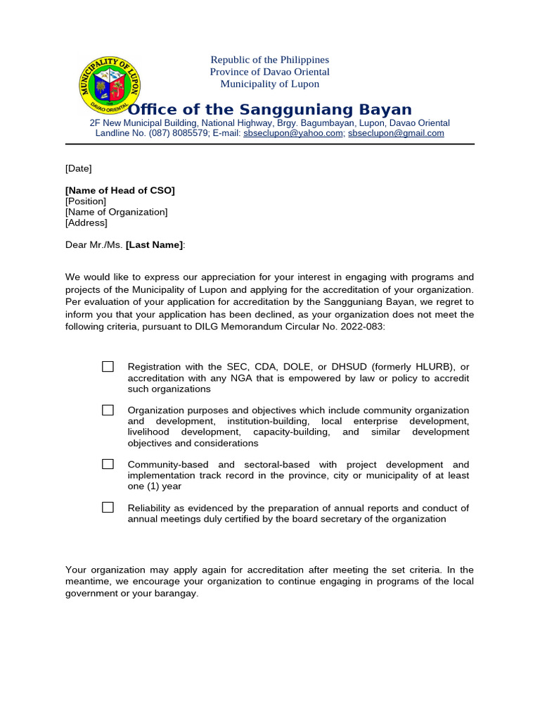 Annex-M-Notice-of-Non-Qualification | PDF | Government