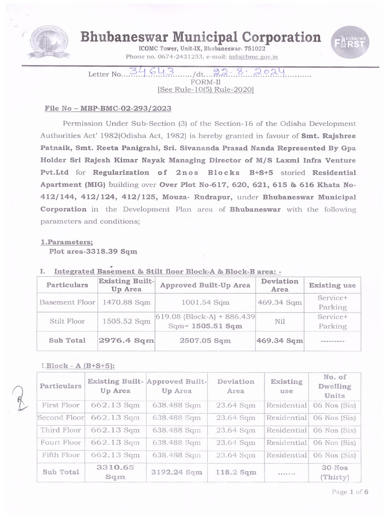 Revised Approval Letter | PDF