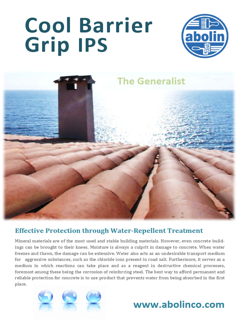 COOL_BARRIER_GRIP_IPS_TDS | PDF | Concrete | Water