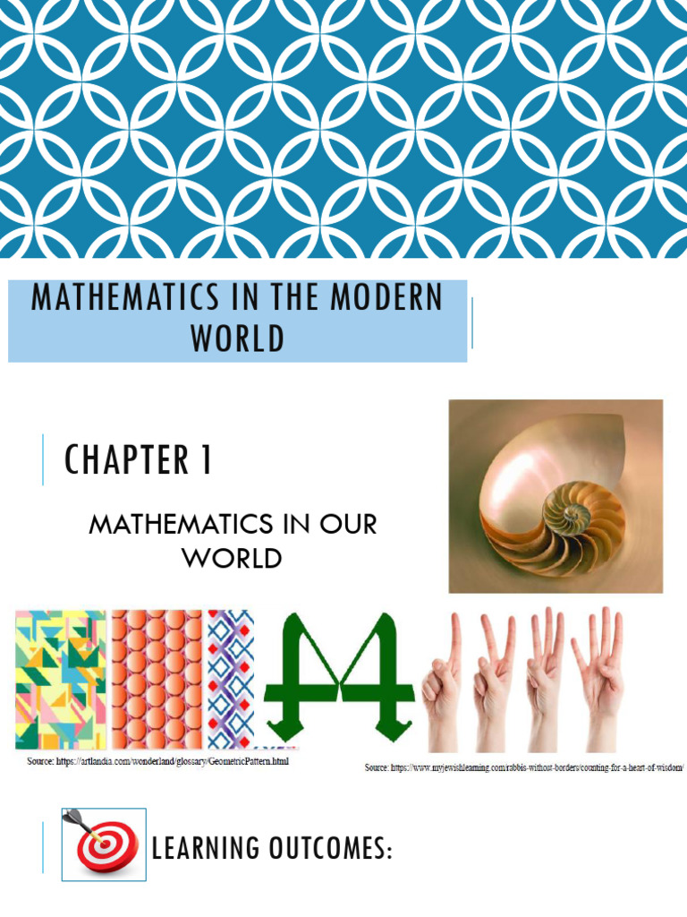 1Lesson-1.1-Mathematics-in-our-world | PDF | Pattern | Mathematics