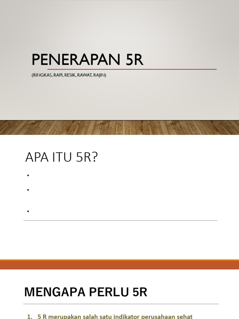 Apa Itu 5R | PDF | Karier & Perkembangan | Bisnis