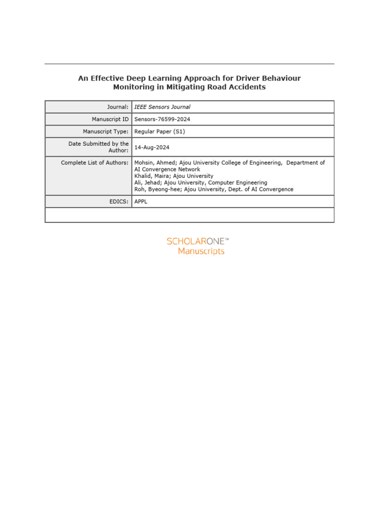 Sensors-76599-2024_Proof_hi | PDF | Traffic Collision | Attention